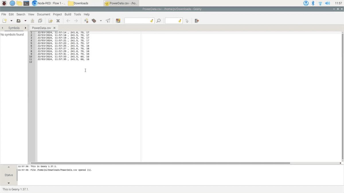 IRIV PiControl - Logging Real-time Data to CSV