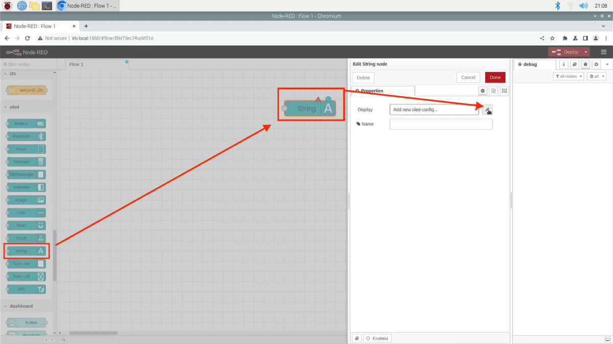 IRIV PiControl - OLED Display With Node-RED