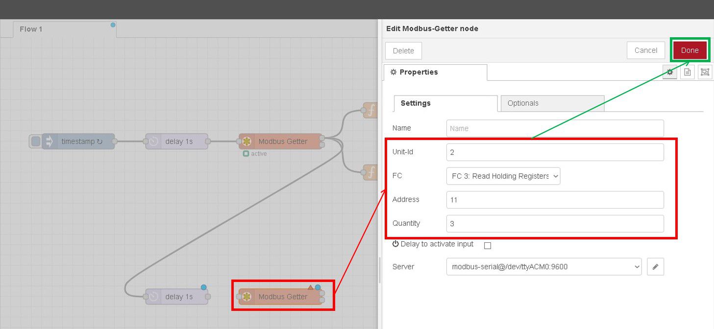 IRIV PiControl - Node-RED Modbus RTU - Multiple RS485 Sensors (Daisy Chained)