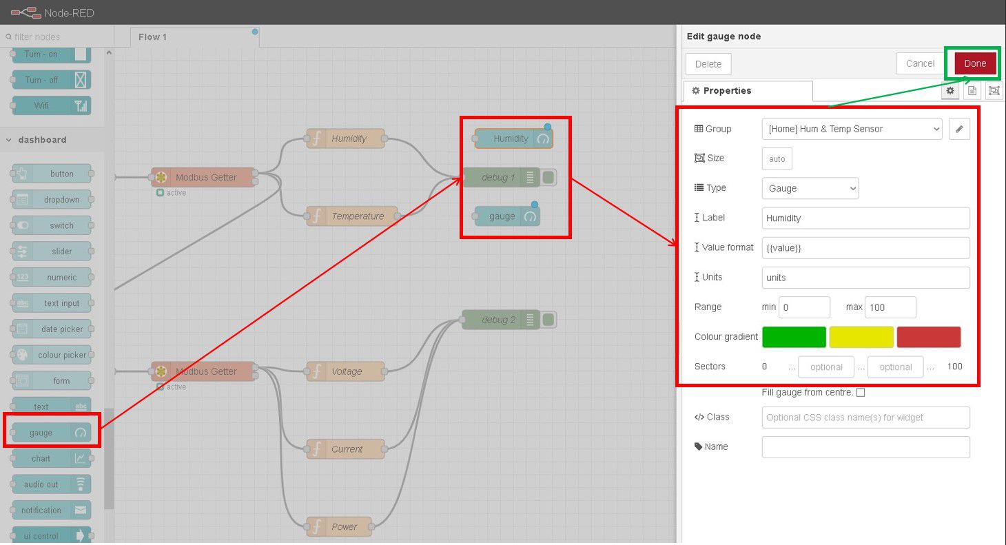 IRIV PiControl - Node-RED Modbus RTU - Multiple RS485 Sensors (Daisy Chained)