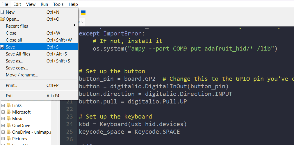 Play game using joystick on Maker UNO RP2040