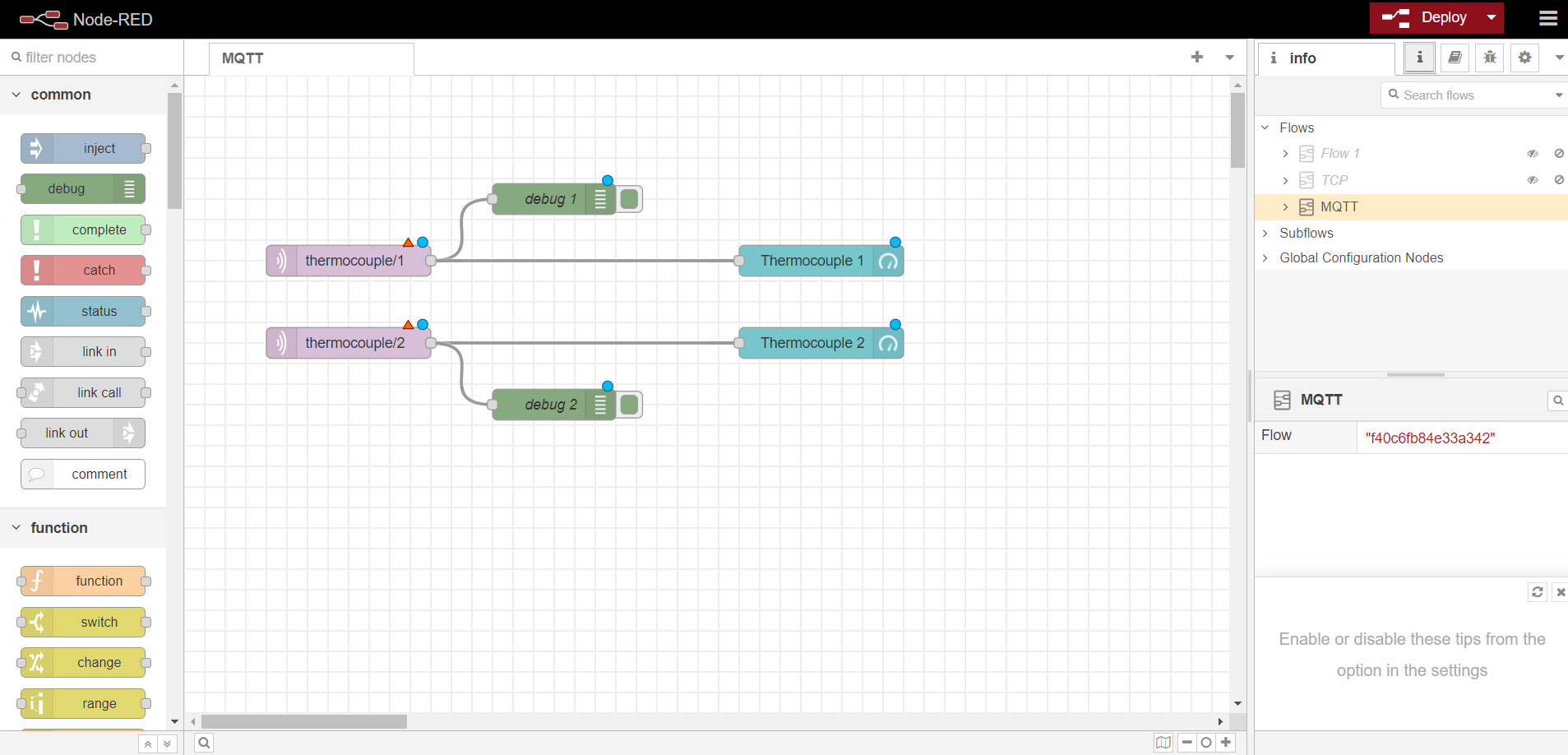 Node-RED on CM4 Maker Board: Displaying Thermocouple Sensor Data
