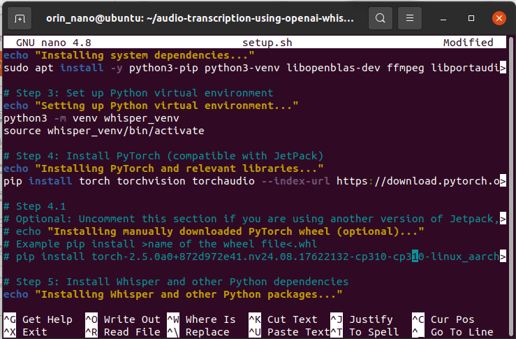 NVIDIA Jetson Orin Nano: Audio Transcription Using OpenAI Whisper