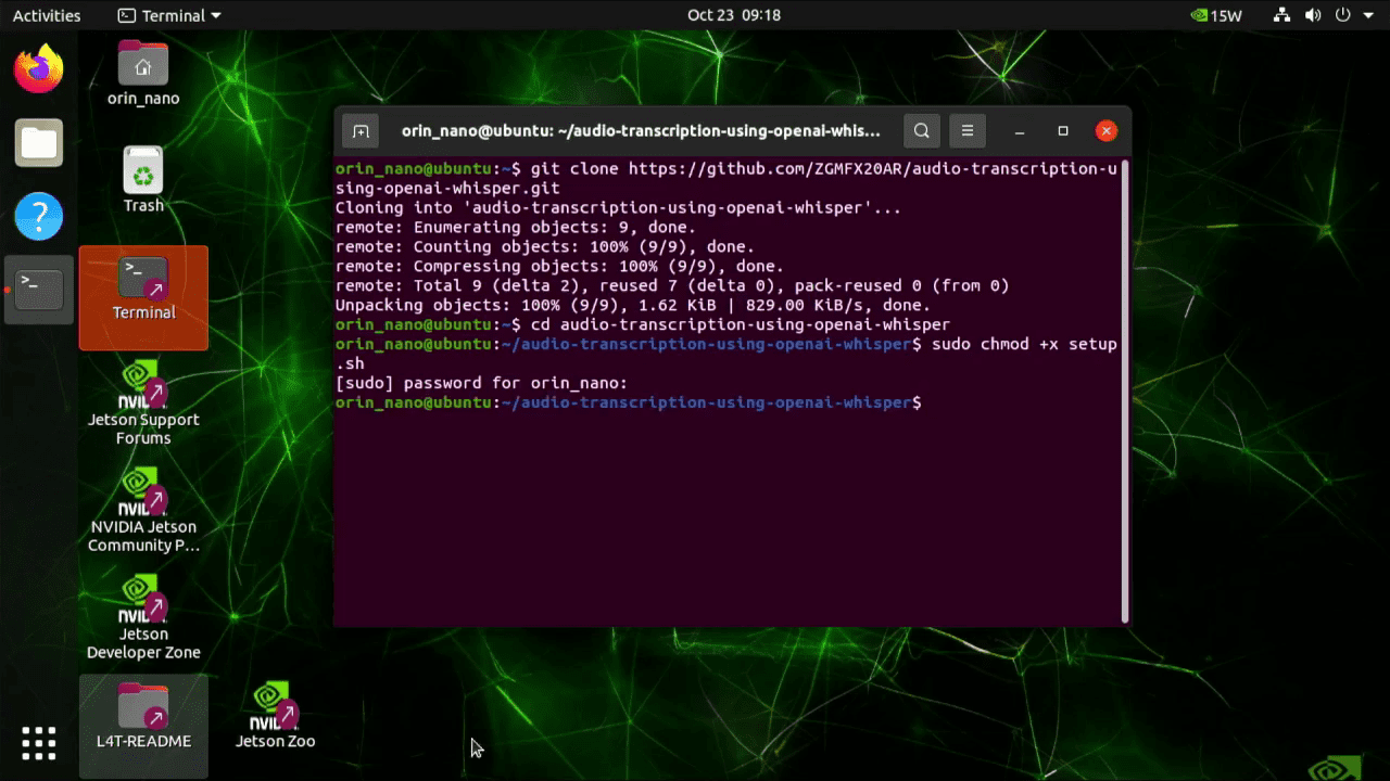 NVIDIA Jetson Orin Nano: Audio Transcription Using OpenAI Whisper