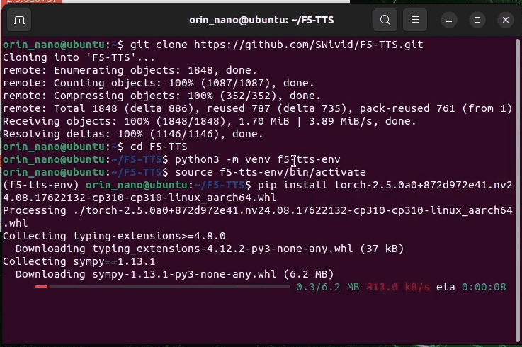 Deploy F5-TTS on NVIDIA Jetson Orin Nano: A Guide to Edge AI TTS