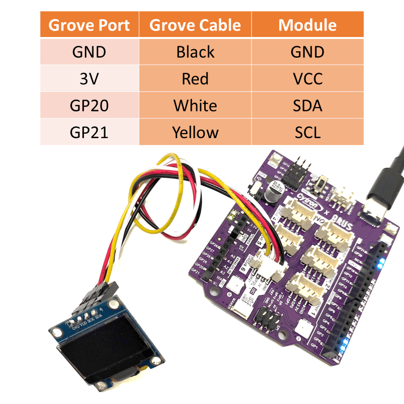 Displaying Text on SSD1315 OLED Module via I2C