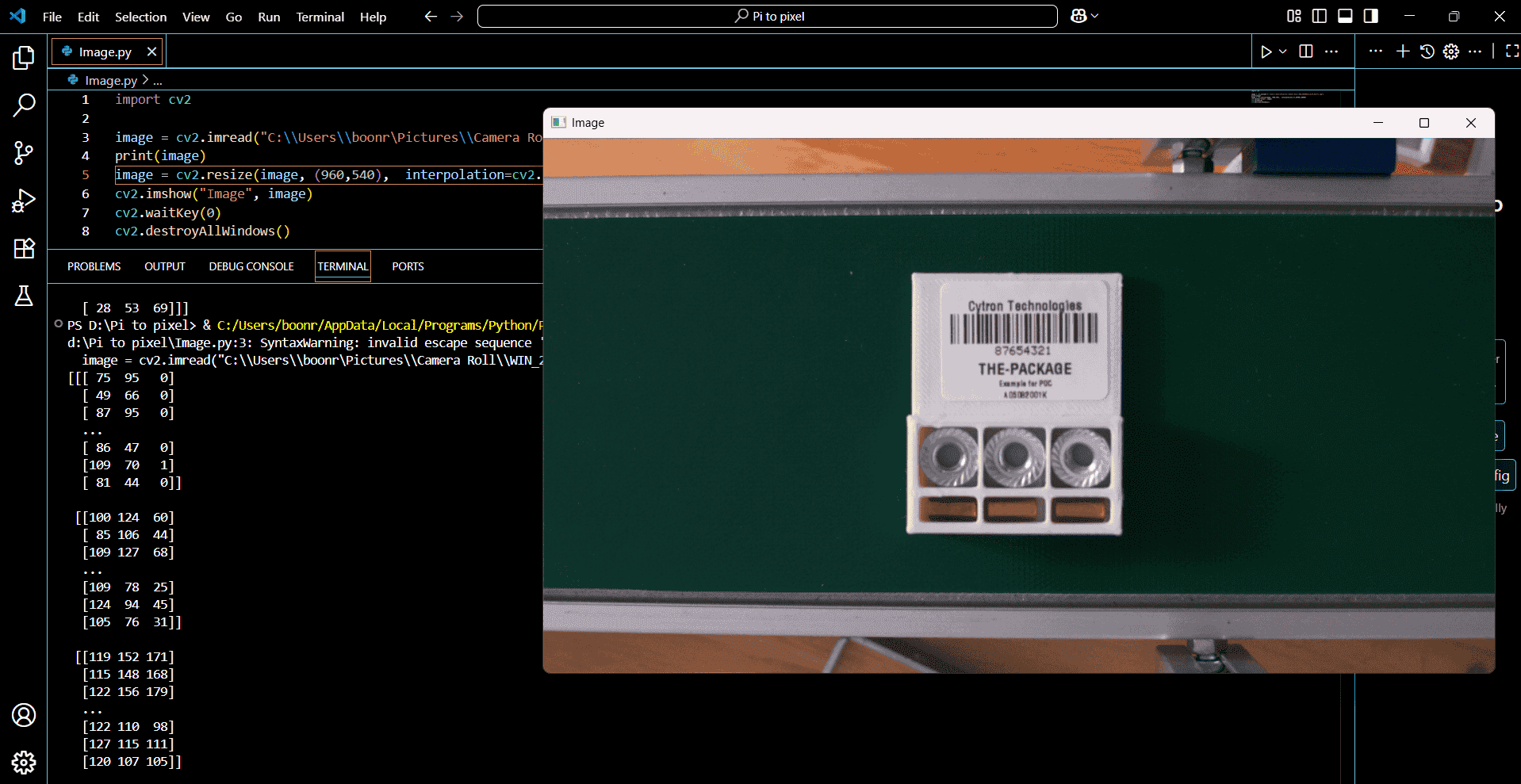 [From Pi to Pixel] Chapter 2: image data