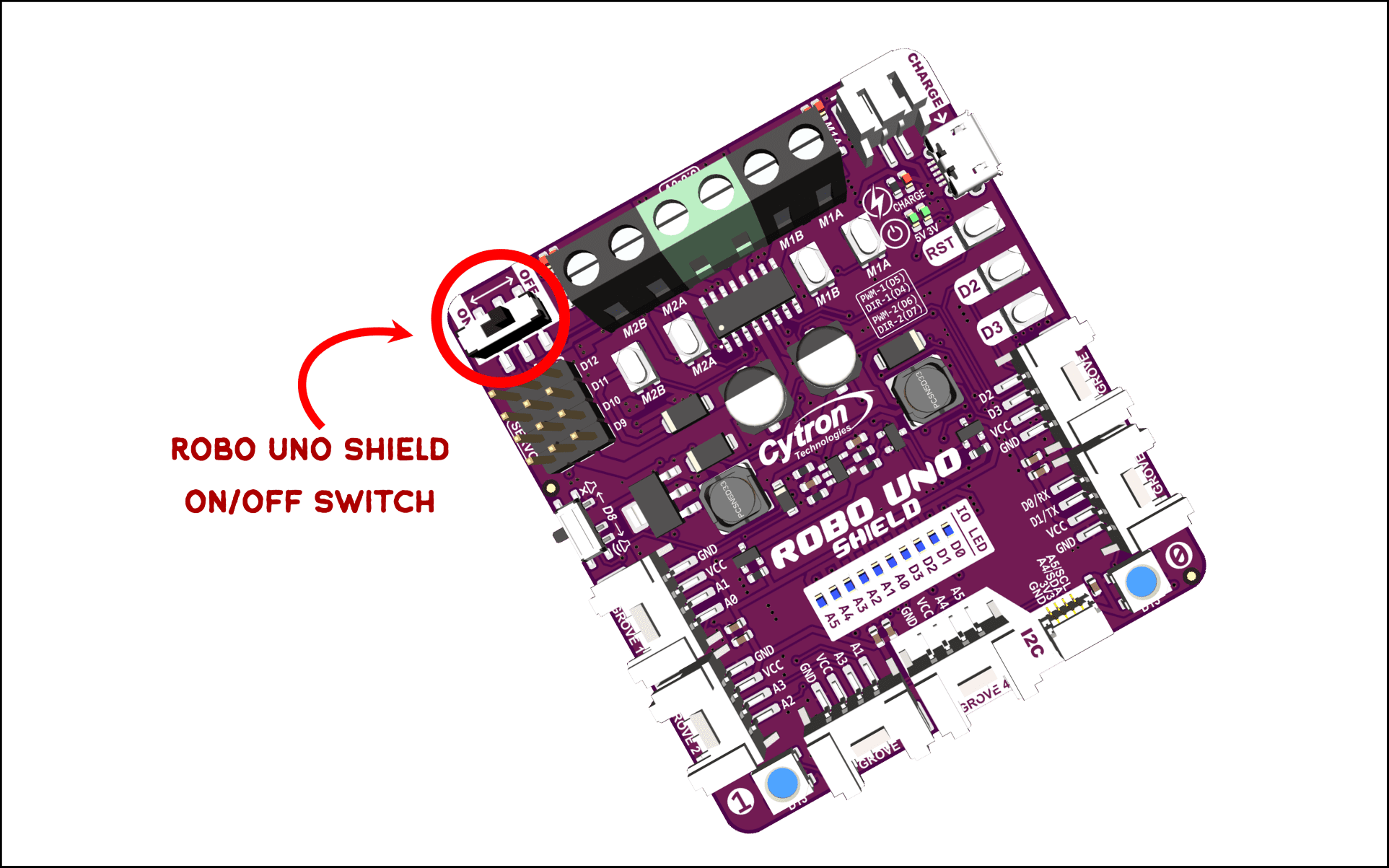 Power Up the Robo Uno Shield