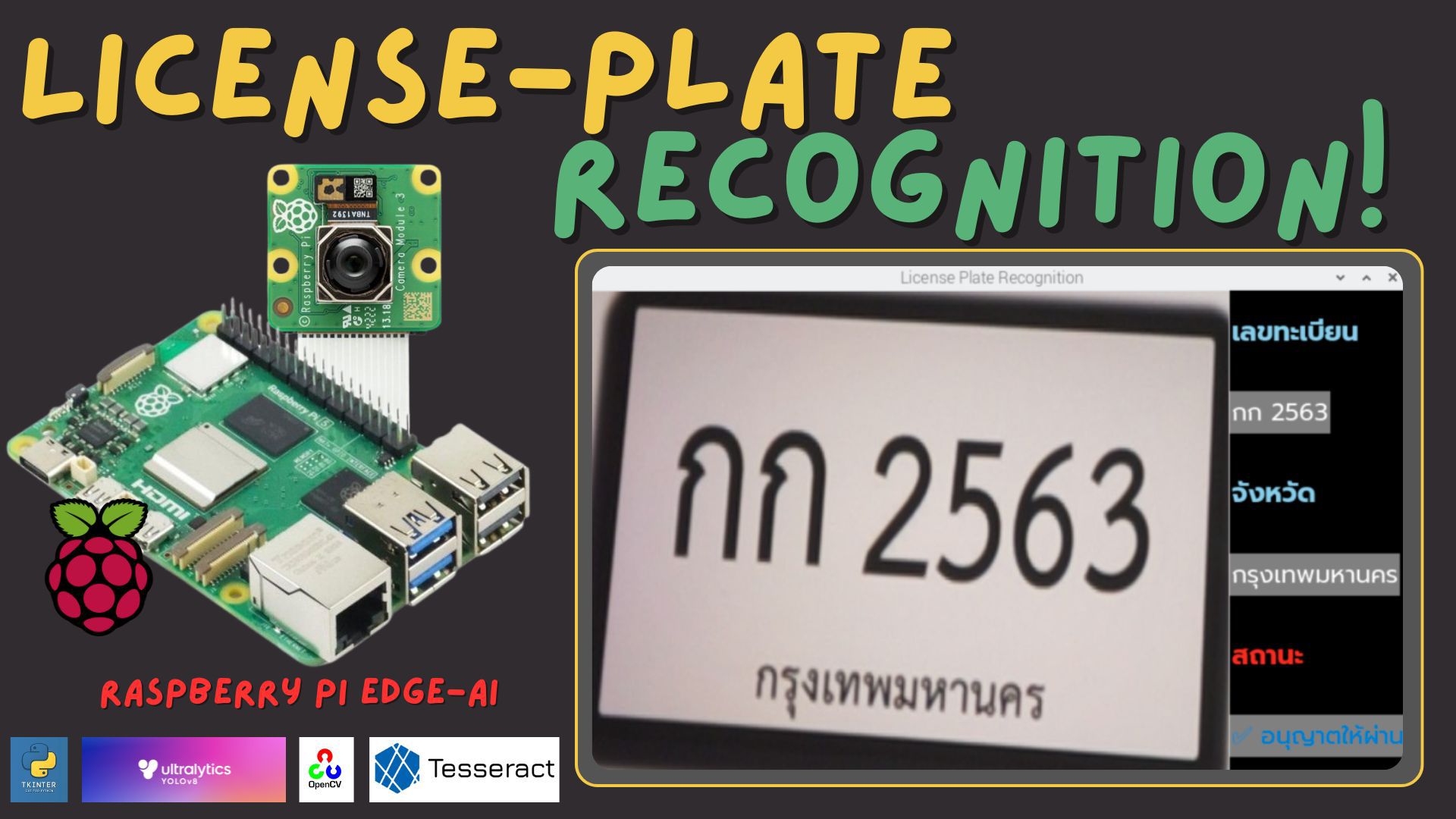 Let's build our own License Plate Recognition system