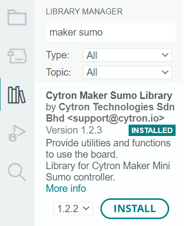 Programming on 1KG Autonomous Sumo Robot