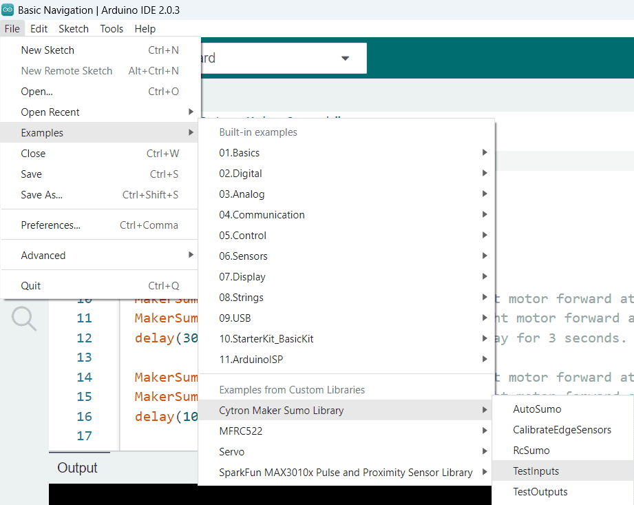 Basic Navigation on Sumo Robot