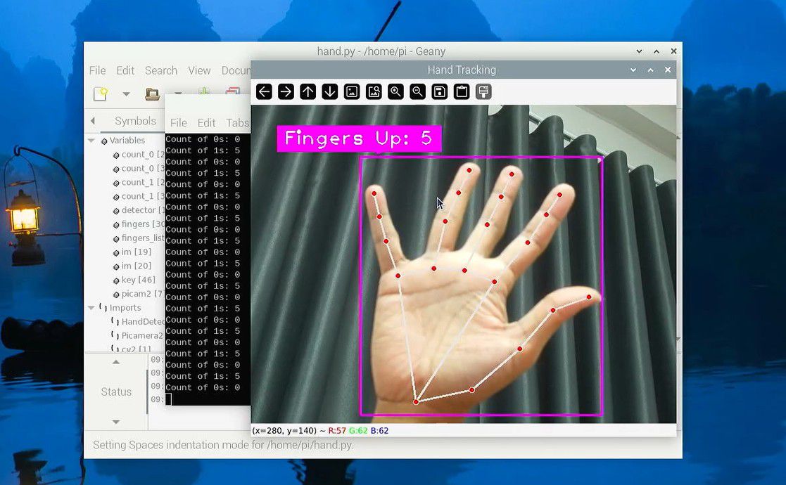Raspberry Pi ทำ AI Finger Counting