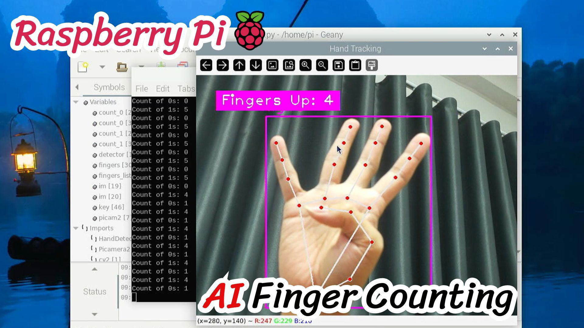 Raspberry Pi ทำ AI Finger Counting
