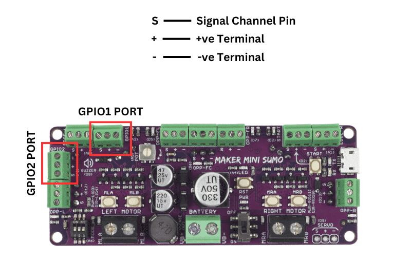 RC Sumo using Maker Mini Sumo Controller