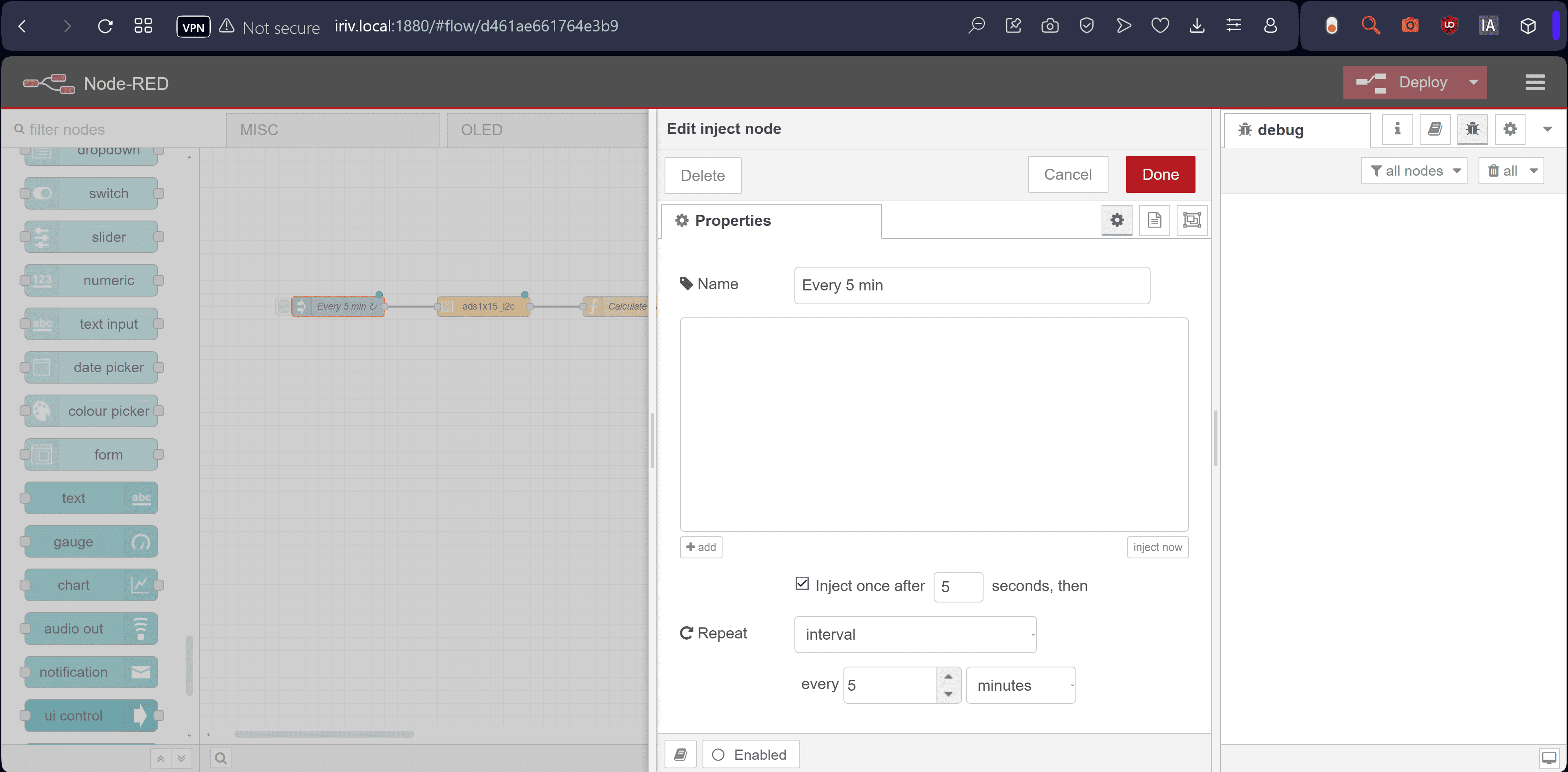 Reading Analog Voltage Using IRIV PiControl ADC