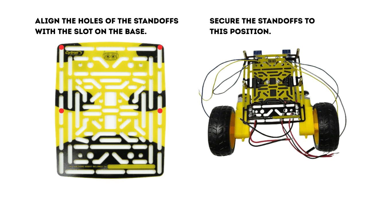 Robo Base Mini Line Following Robot with Maker UNO and Maker Drive