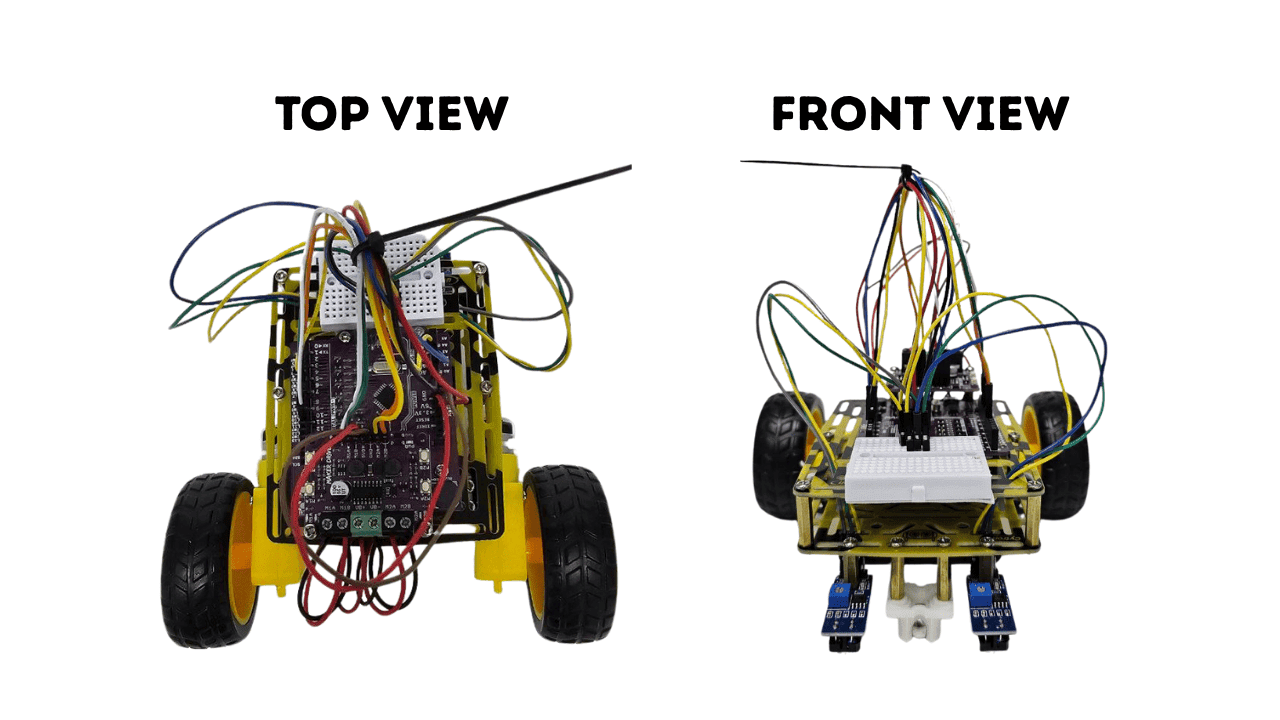 Robo Base Mini Line Following Robot with Maker UNO and Maker Drive