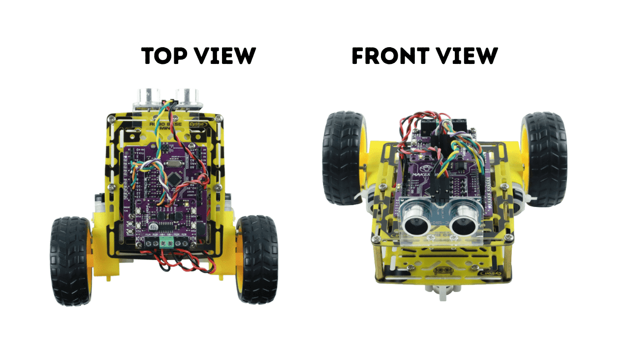 Robo Base Mini Obstacle Avoidance Robot with Maker UNO and Maker Drive