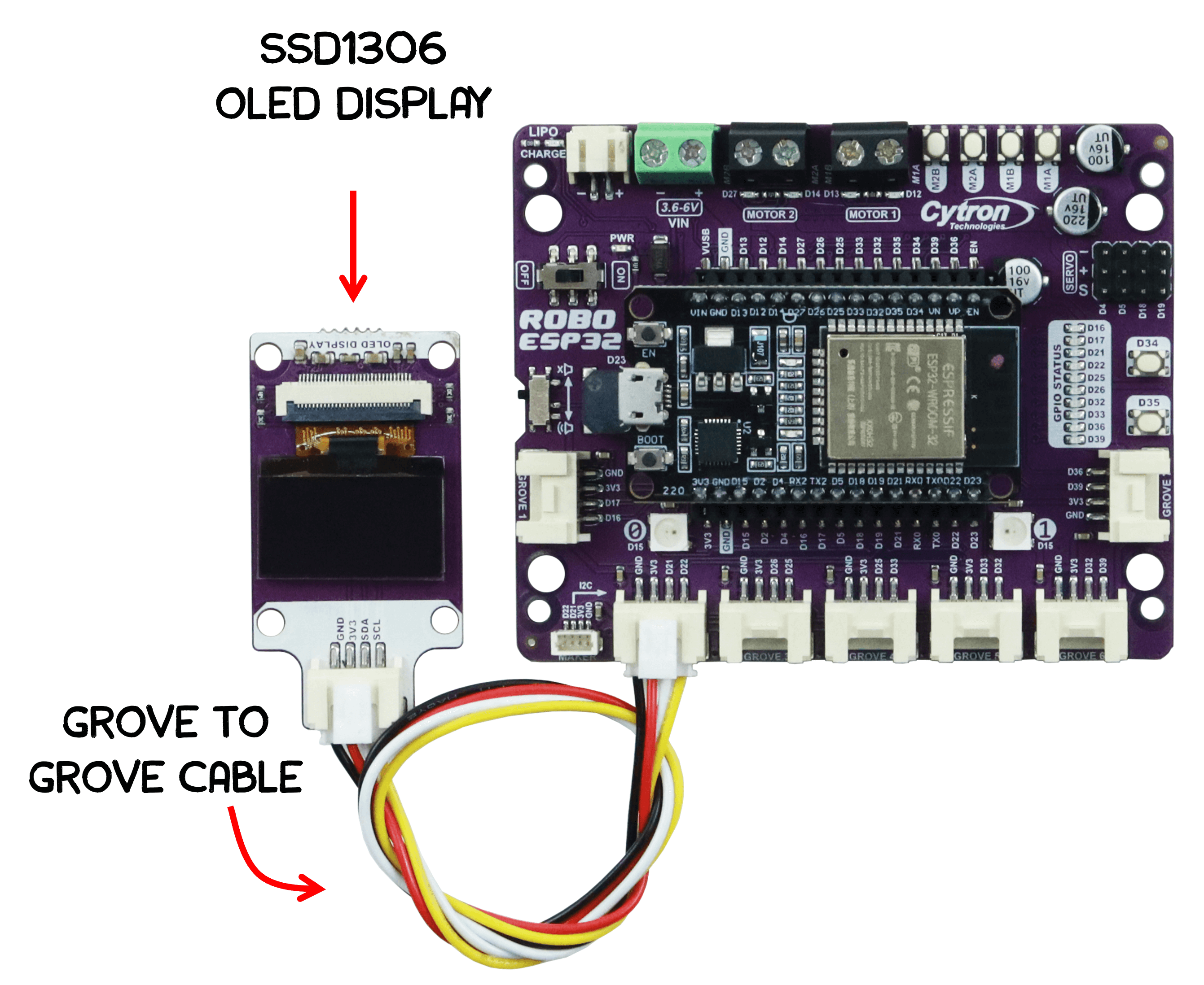 Displaying Text on SSD1315 OLED module via I2C