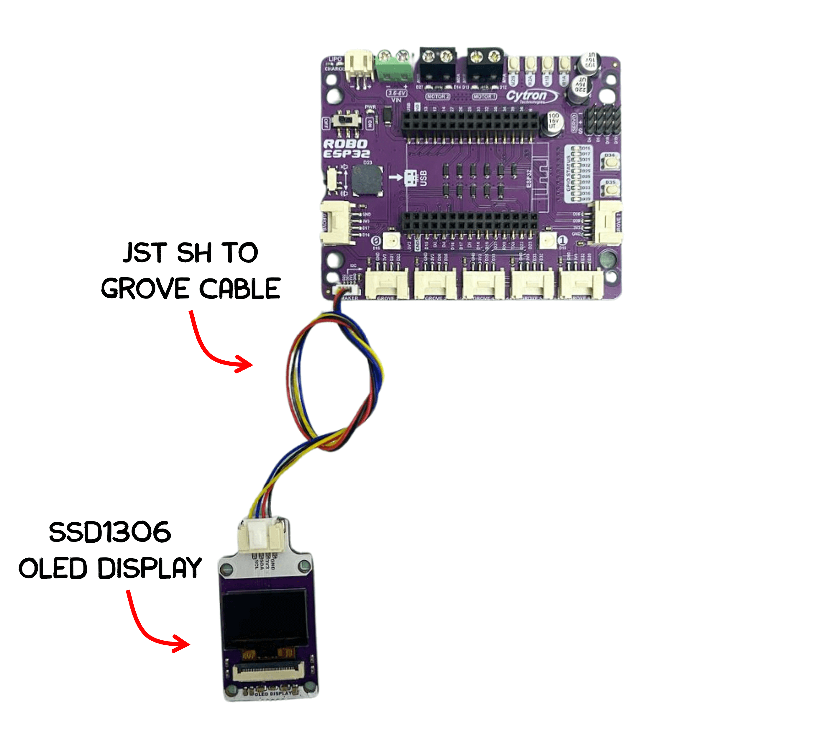 Displaying Text on SSD1315 OLED module via I2C