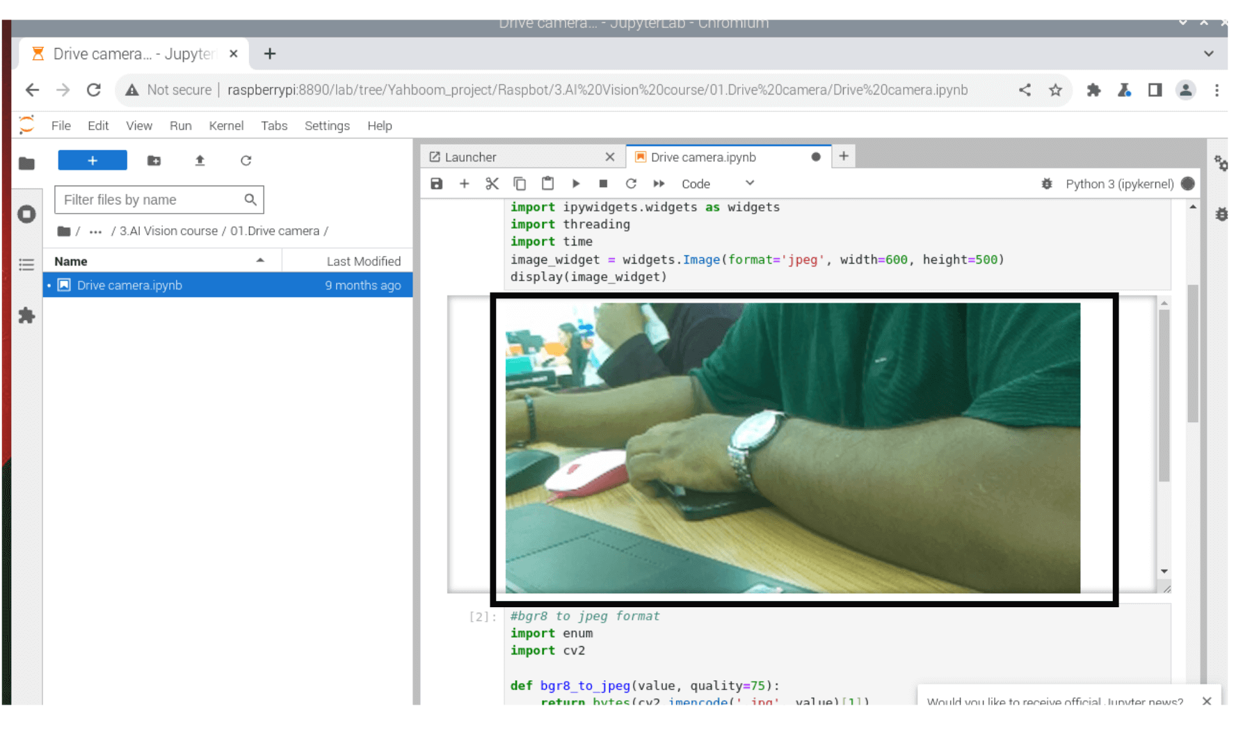 Program AI Vision On Raspbot