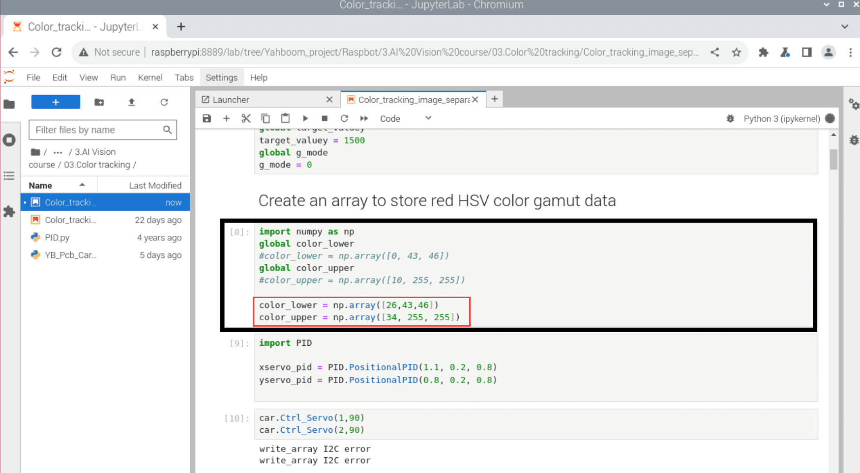Program AI Vision On Raspbot