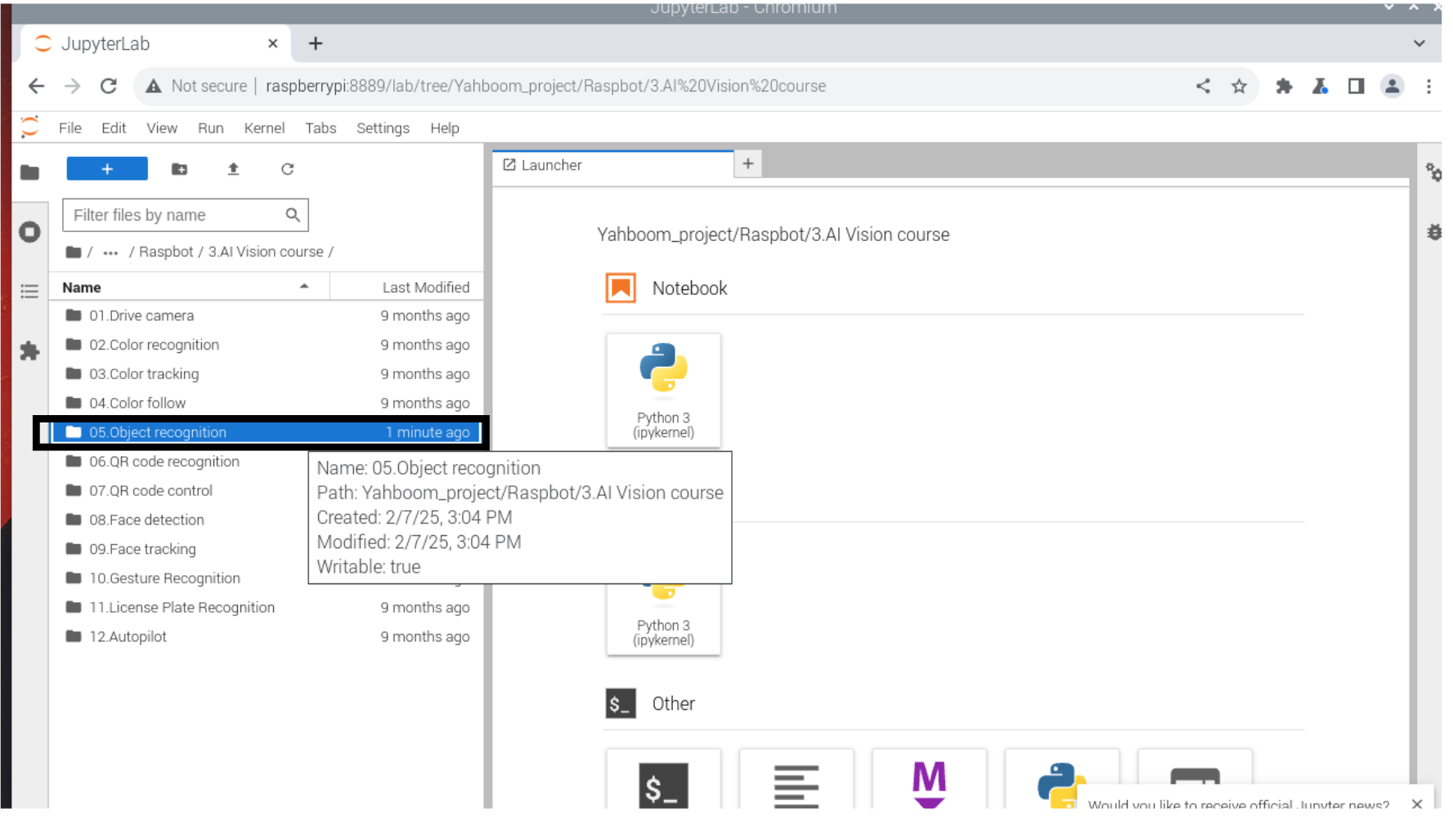Program AI Vision On Raspbot