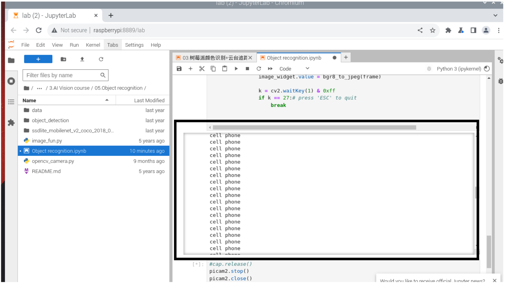 Program AI Vision On Raspbot