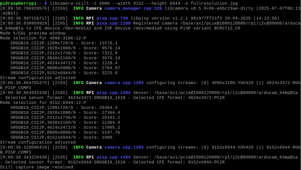 Getting Started With Arducam 64mp Hawkeye Autofocus Camera On Raspberry Pi 5