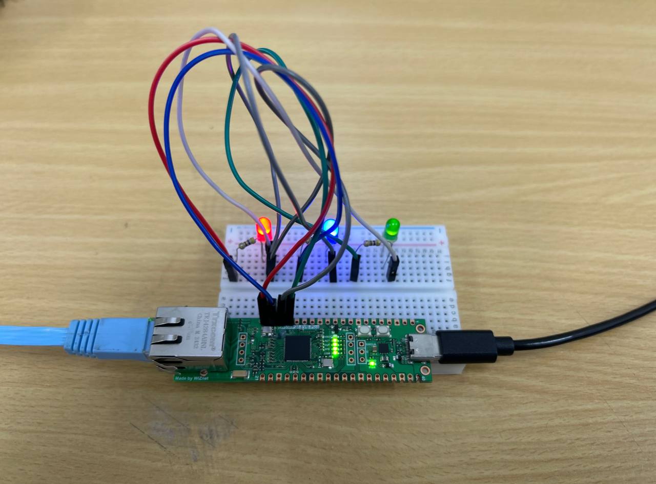 Simple IoT LED Control with W55RP20-EVB-Pico
