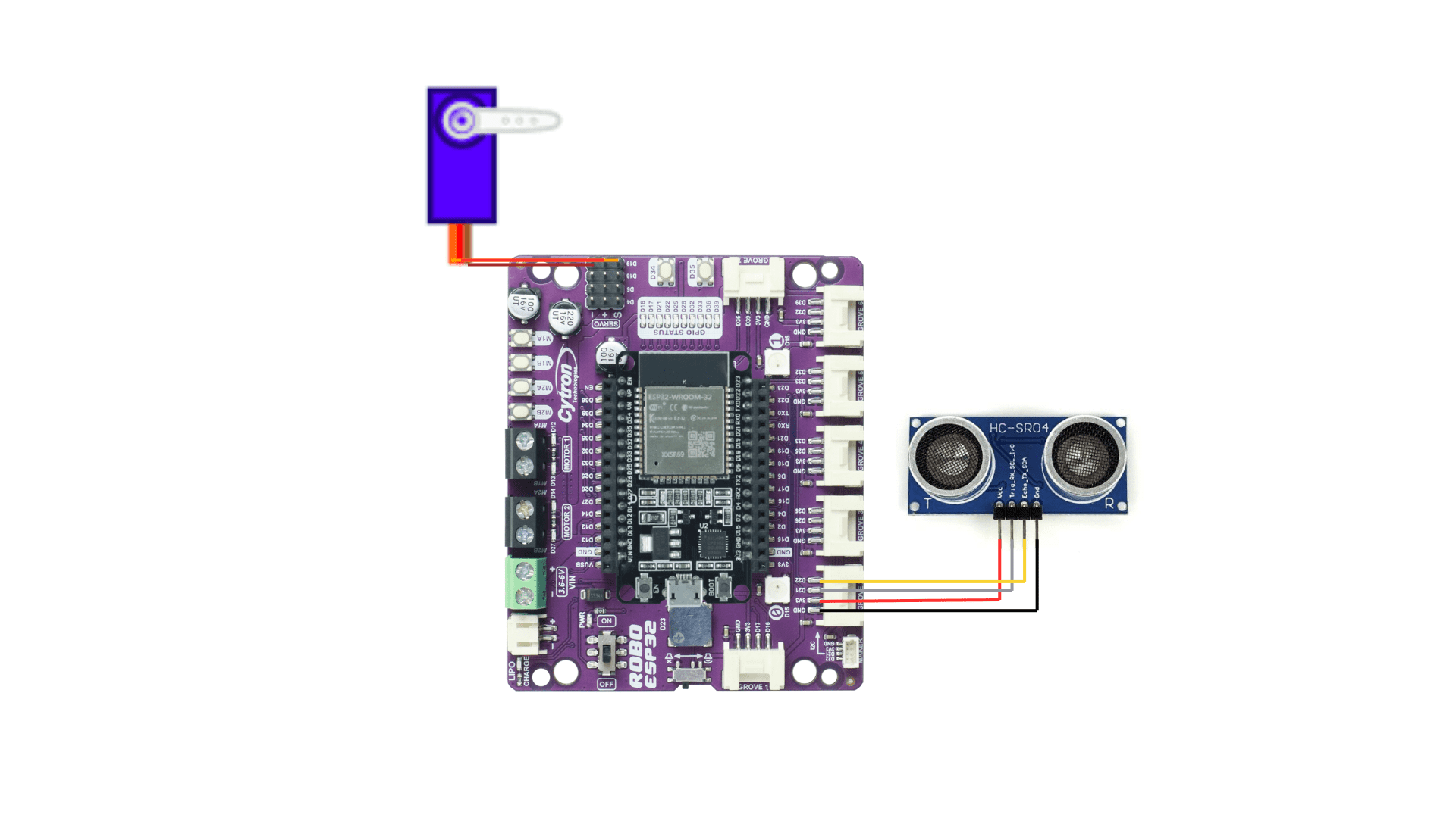 Smart Dustbin with Robo ESP32