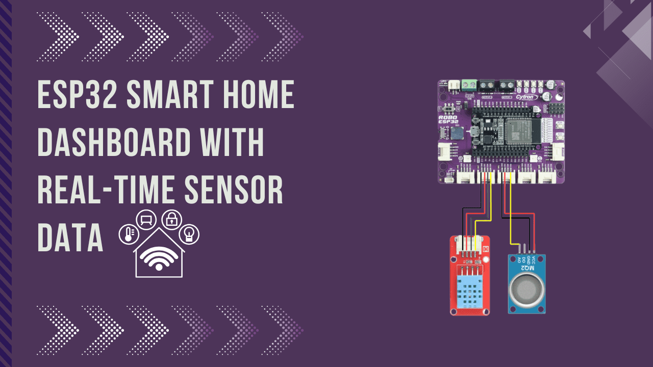ESP32 Smart Home Dashboard with Real-Time Sensor Data