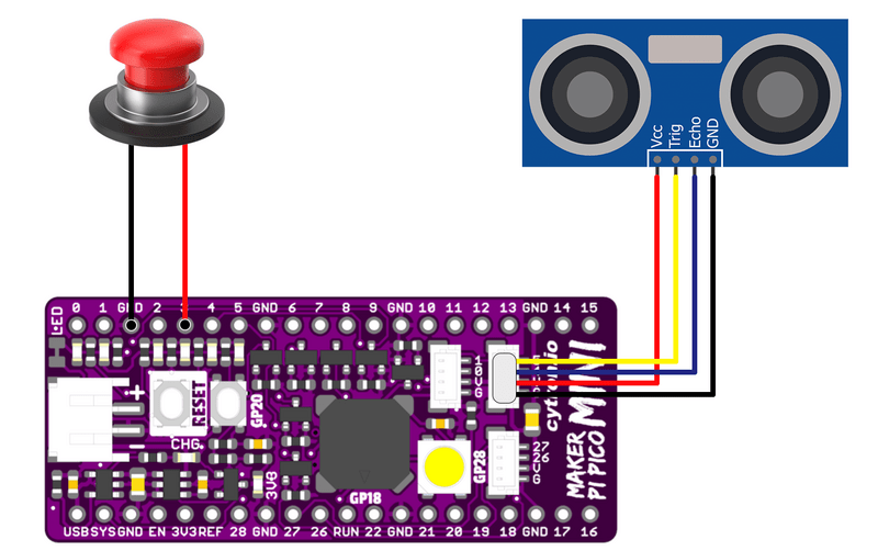 Ultrasonic Navigation Aid for the Visually Impaired | Pi Pico Project
