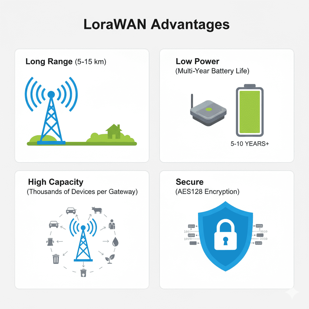 LoRa & LoRaWAN คืออะไร? เจาะลึกเทคโนโลยีไร้สายพลังงานต่ำสำหรับ IoT ระยะไกล